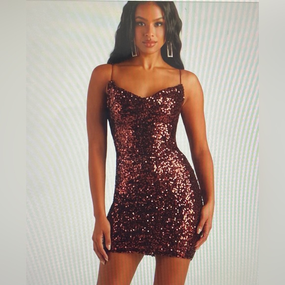 Lulus | Dresses | Copper Short Formal Dress | Poshmark